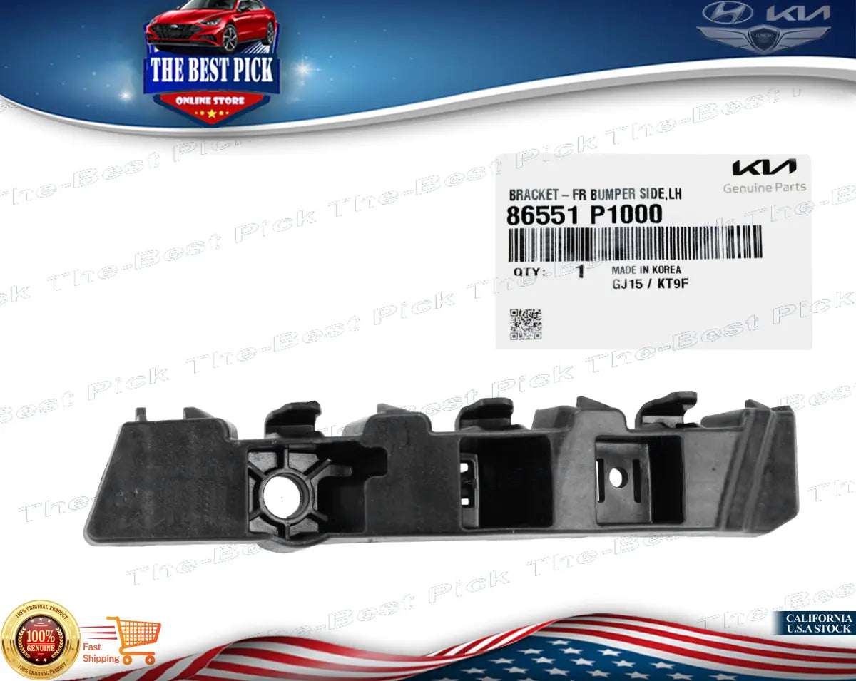 ⭐GENUINE⭐ FRONT Bumper Bracket Retainer LEFT Kia Sportage 2023-2024 86 ...