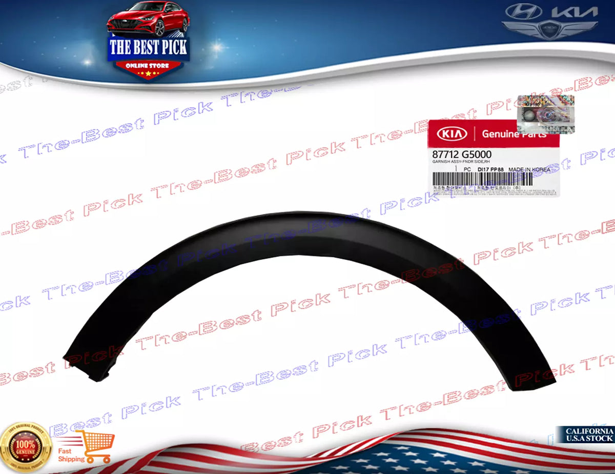 ⭐GENUINE⭐ Front Fender Wheel Molding RIGHT For 2017-2022 Kia Niro 8771 ...