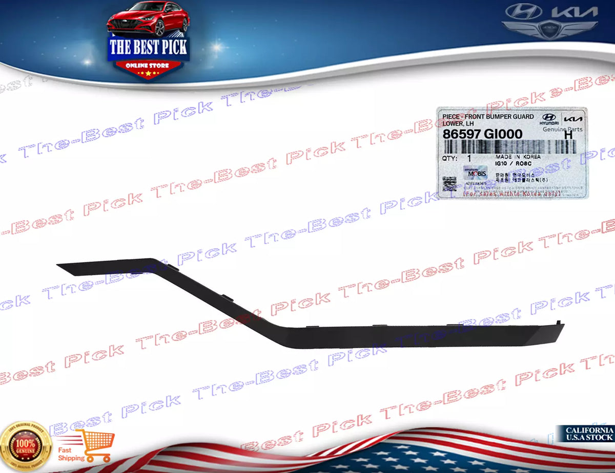 ⭐GENUINE⭐ FRONT Bumper Trim Molding LEFT 2022-2024 Hyundai Ioniq 5 865 ...