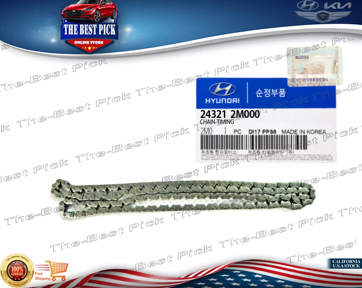 ⭐GENUINE⭐ TIMING CHAIN FOR 2020 HYUNDAI VENUE 2020-2021 KIA RIO 243212 ...