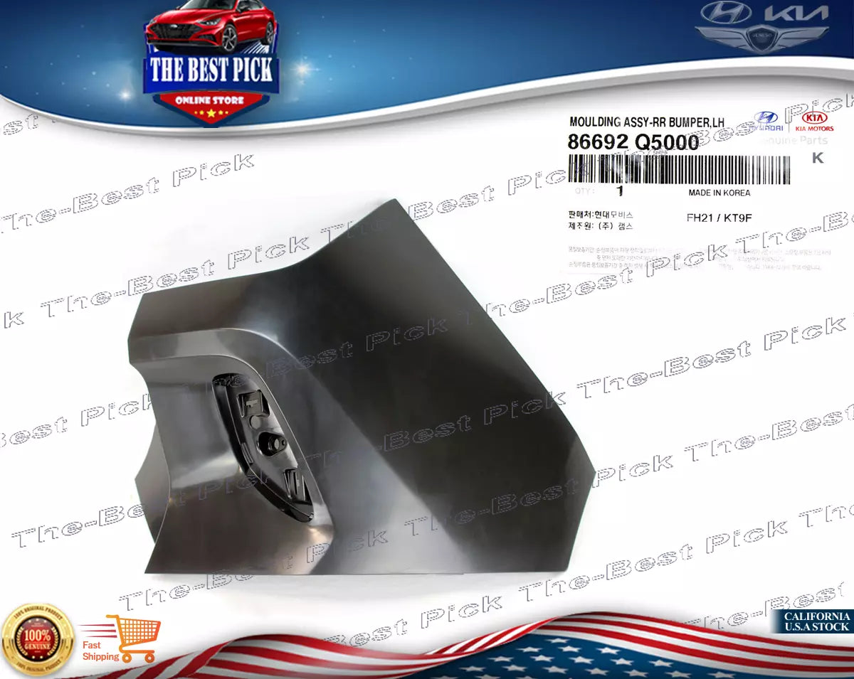 ⭐GENUINE⭐ REAR Bumper Cover Right Passenger for Kia Seltos 2020-2023 8 ...