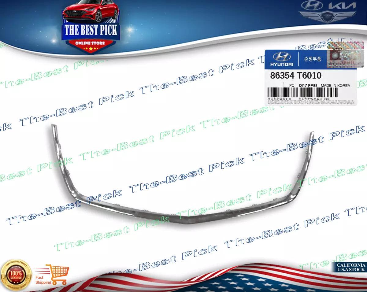 ⭐GENUINE⭐Genesis GV80 2021-23 FRONT Bumper Grille Molding DARK CHROME ...