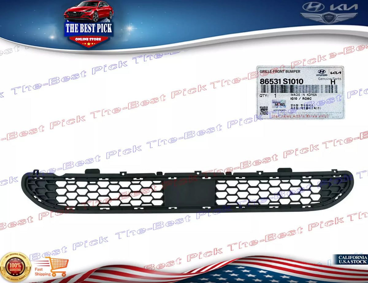 ⭐GENUINE⭐ Front Bumper Center Lower Grille With Adaptive Cruise Santa ...