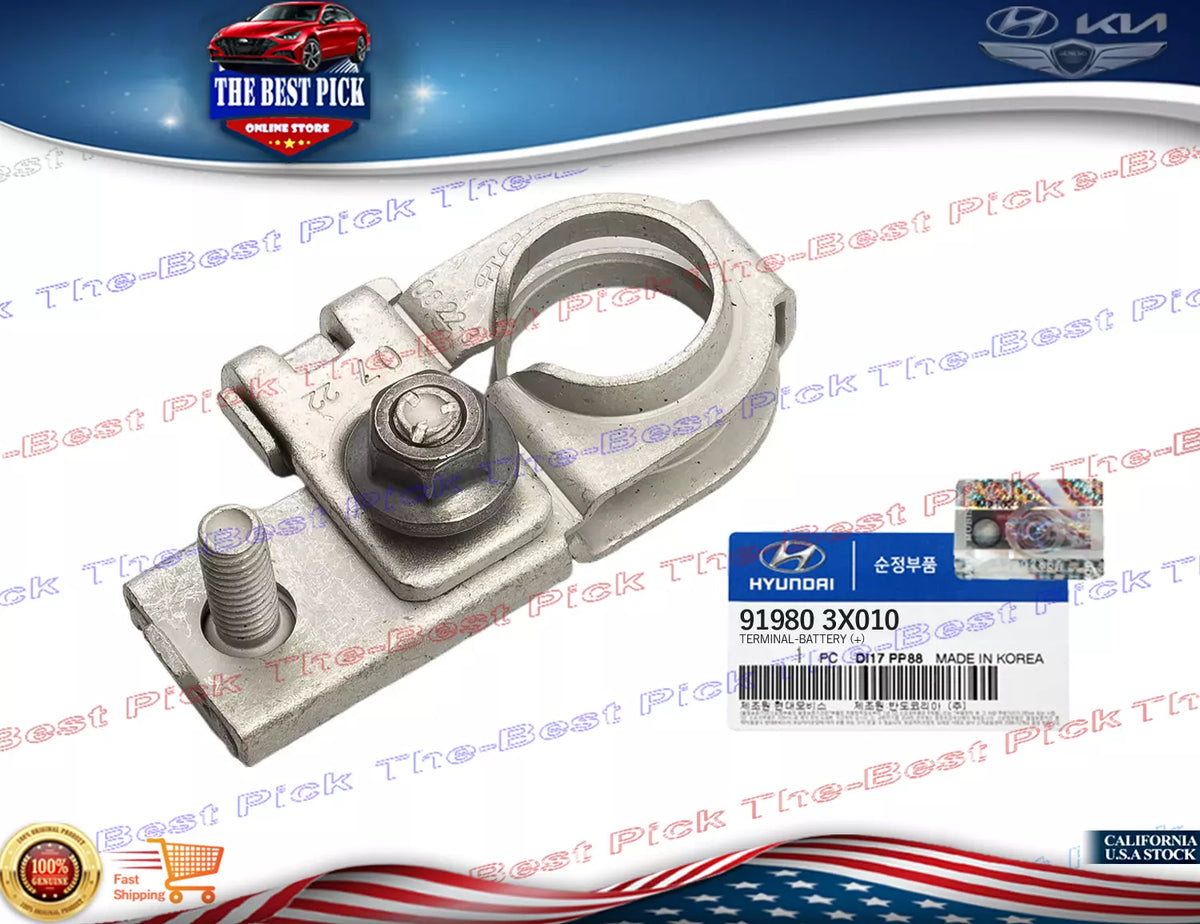 ⭐GENUINE⭐ Positive (+) Battery Cable Terminal End Kia Hyundai *See com ...