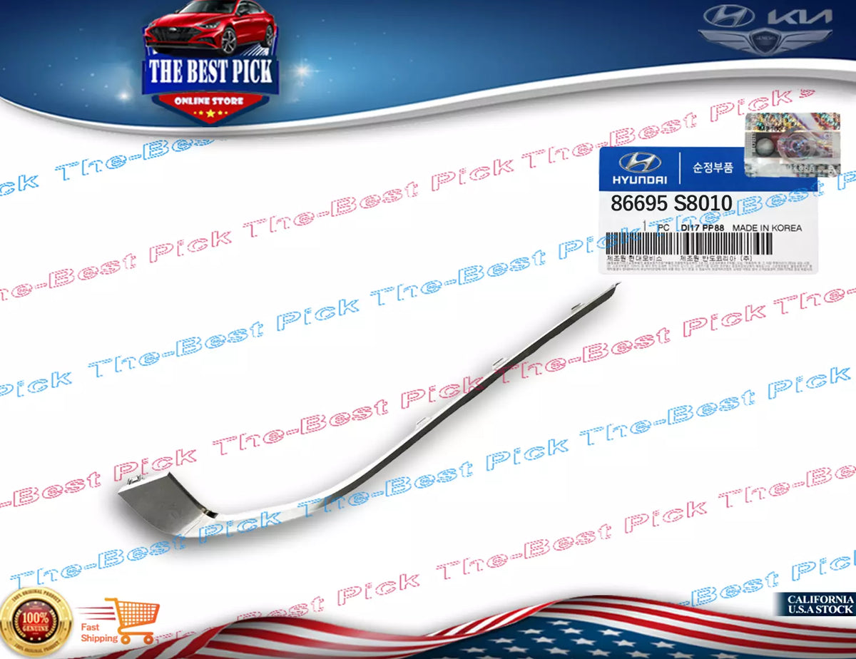 ⭐GENUINE⭐ REAR Bumper Molding RIGHT Chrome 2020-2022 Hyundai Palisade ...