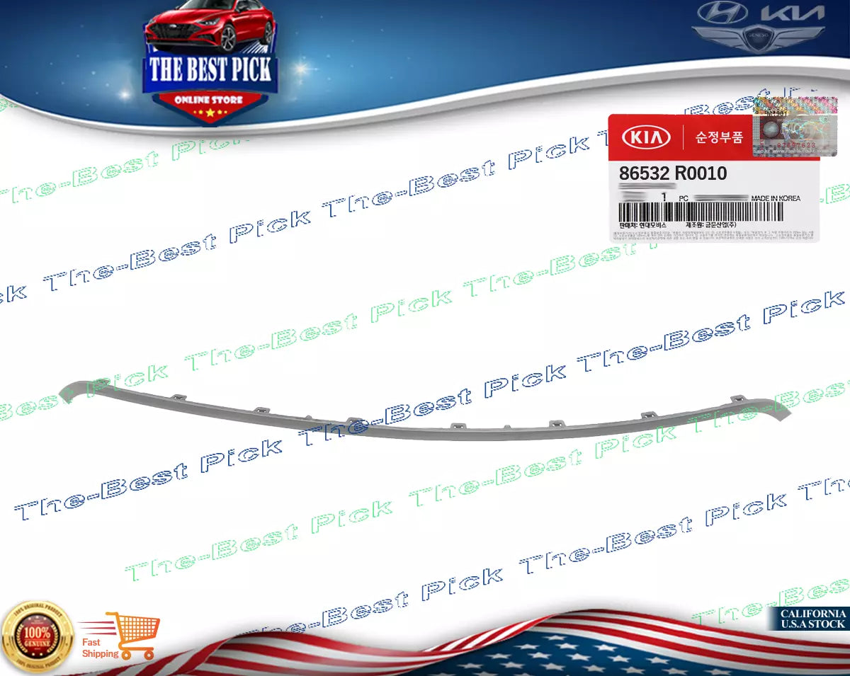 ⭐GENUINE⭐Front Bumper Lower Molding Chrome Kia Carnival 2022-2024 8653 ...