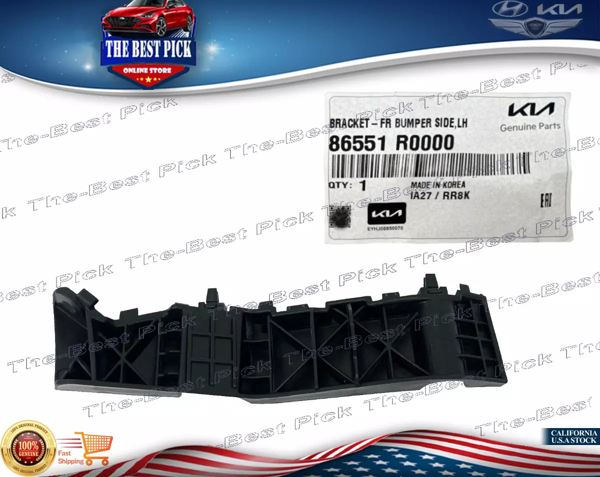 ⭐GENUINE⭐ FRONT Bumper Bracket Retainer LEFT Kia Carnival 2022-2023 86 ...
