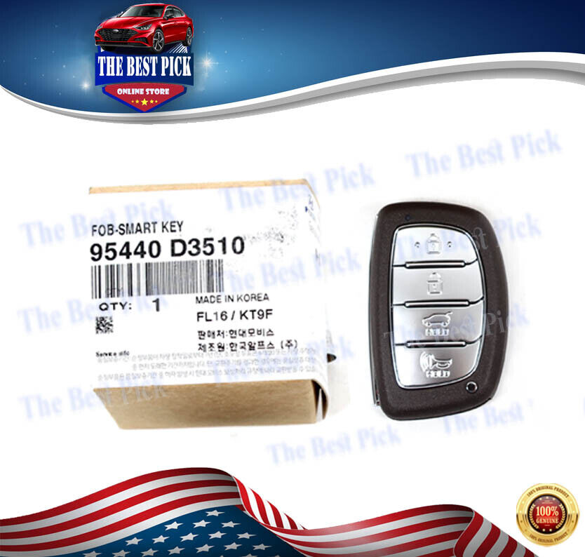 GENUINE FOB Smart Remote Control for Hyundai Tucson 2018-2021 95440D35 ...