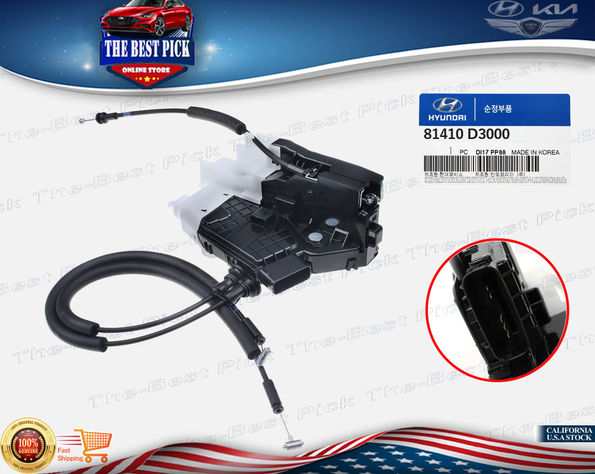 ⭐GENUINE⭐ Rear Door Lock Actuator Driver Side Hyundai Tucson 2016-21 8 ...