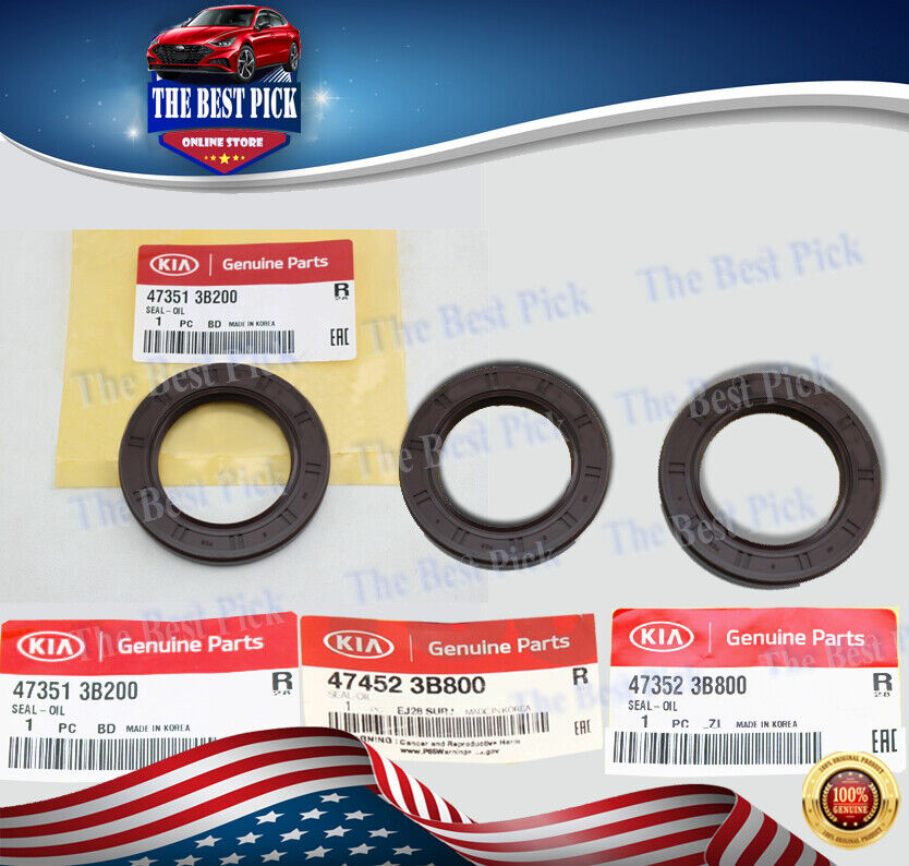 ⭐GENUINE⭐ Transfer Case Shaft Seal Kit = 3 Pcs for Hyundai Tocsun 2015 ...