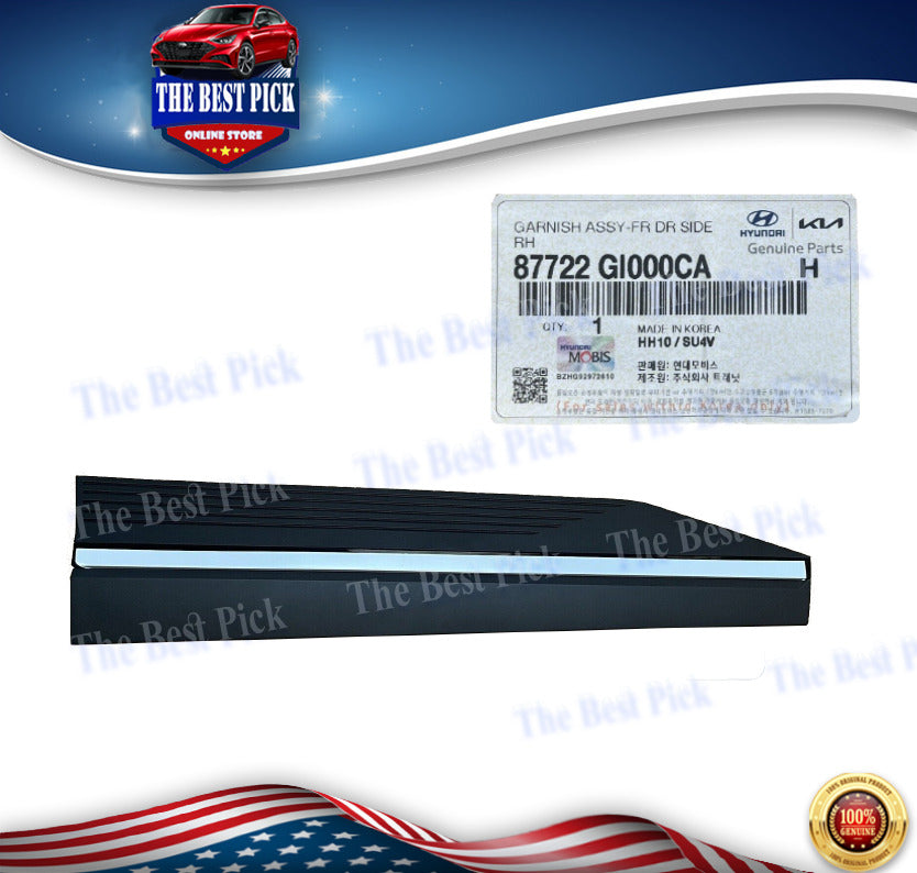 ⭐GENUINE⭐ FRONT Door Molding Trim Right For 22-23 Hyundai Ioniq 5 8772 ...