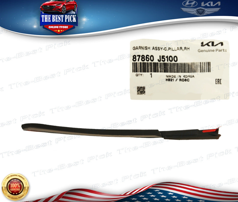 ⭐GENUINE⭐ REAR Garnish Assy-C-Pillar RIGHT For KIA STINGER 2018-2022 8 ...
